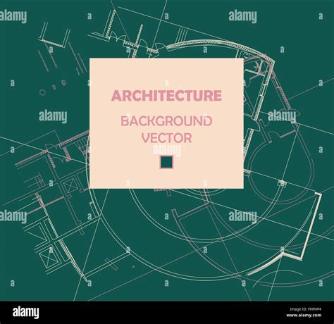 Drawing Of Abstract Architectural Detail On Flat Surface Stock Vector Image Art Alamy