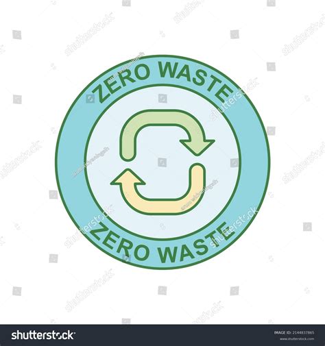 Zero Waste Label Icon Color Icon Stock Vector Royalty Free 2144837865