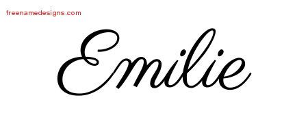Emilie Archives Free Name Designs