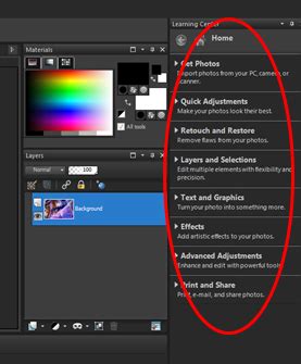 KB Corel The Edit Workspace Written Tutorial