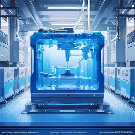 Premium Photo Hightech Semiconductor Fabrication Facility With Advanced Equipment In Pristine