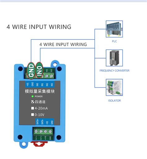 Current Voltage Input Analog Acquisition Module Single Ended Unipolar Analog Signal Acquisition