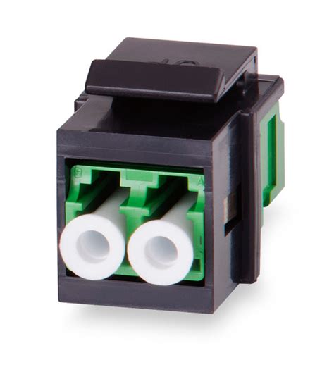 Lc Sm Apc Keystone Connector Module Black Cmk Lca Bk