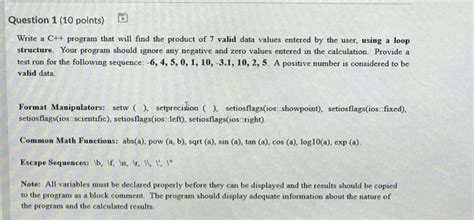 solved question 1 10 points write a c t program that will