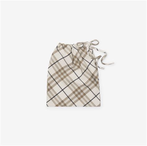 Check Bikini Top In Cotton Women Nylon Burberry® Official