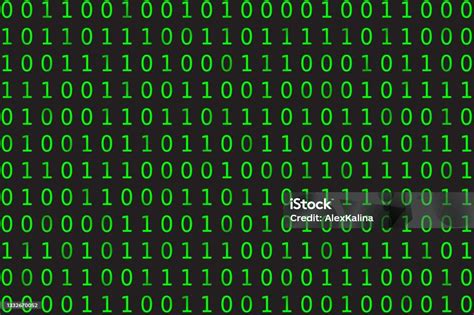 Program Datum Background Green Programming Binary Coding Matrix Vector Stock Illustration