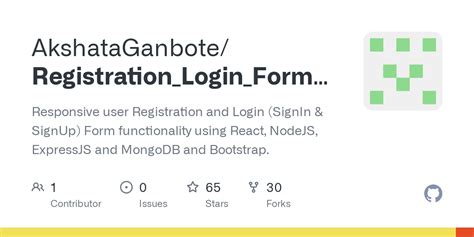 Github Akshataganbote Registration Login Form Mern Stack Responsive User Registration And