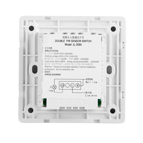 Pir Motion Sensor Switch Wall Light Sensor Switch Vicedeal