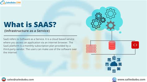What Is Saas Software As A Service Salesbabu India