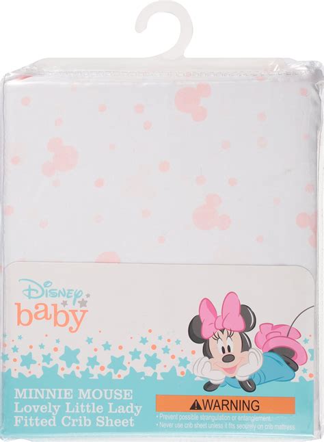 Disney Minnie Mouse Lovely Little Lady Fitted Crib Sheet
