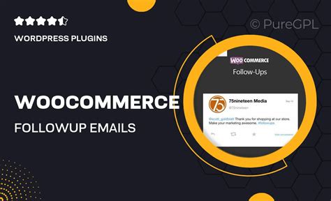 Woocommerce Follow Up Emails