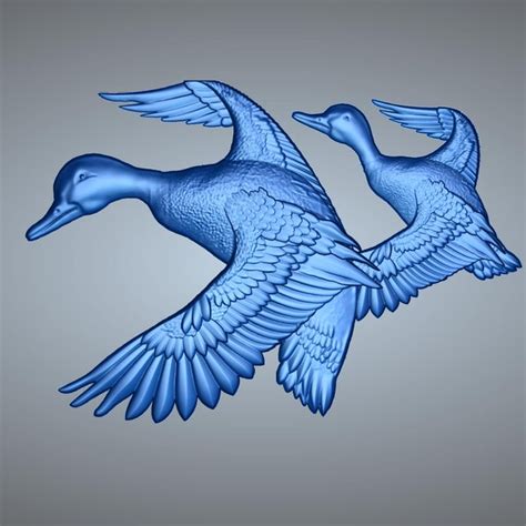Cnc Files Flying Ducks Etsy