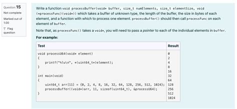 Solved C Programming Write A Function Void