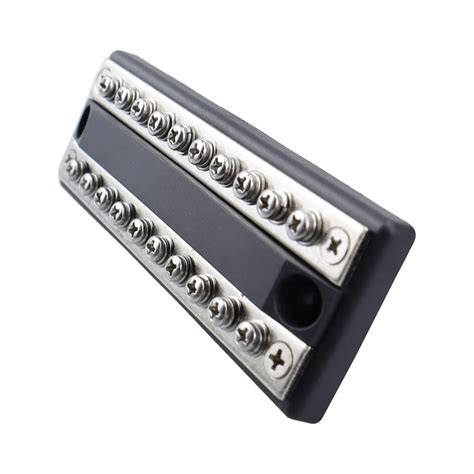 Double Row Screw Terminal Block Electrical 10 Position Bus Assembly Marine Terminal Block