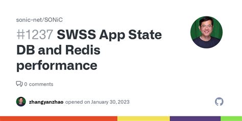 App State Db And Redis Performance · Issue 1237 · Sonic Netsonic · Github