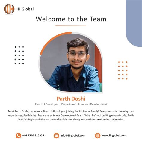 Welcometoiih Newjoinee Reactjs Webdevelopment Iihglobal Iih Global