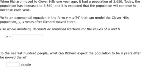 Ixl Write Exponential Functions Word Problems Year 10 Maths Practice
