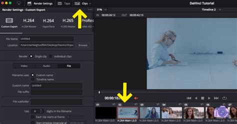 How To Export Individual Clips In Davinci Resolve Davinci Resolve