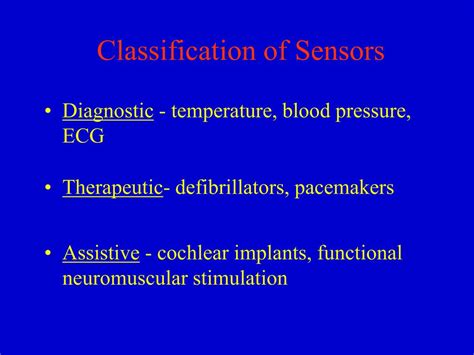 Ppt Biomedical Sensors Powerpoint Presentation Free Download Id558443