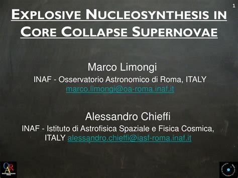 Ppt Explosive Nucleosynthesis In Core Collapse Supernovae Powerpoint Presentation Id 1969255