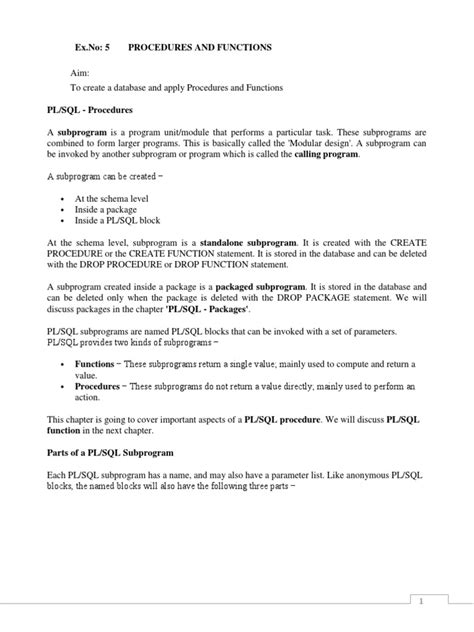 Cs8481 Database Management Systems Lab Manualfinal Pdf Plsql