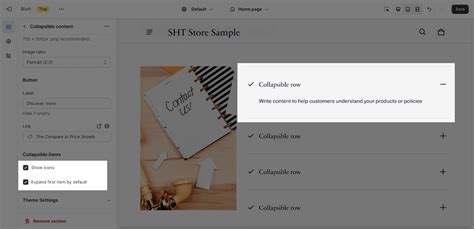 Collapsible Content Blum Theme
