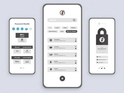 Modern Clean Password Manager App UI UX Concept Design By EpicPxls
