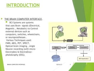 Braincomputerinterface Ppt PPT Brain And Nervous System Disorders Diseases And Conditions