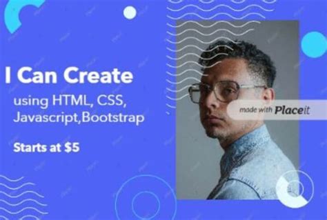Can Create Pages Using Htmlcssbootstrapjavascript By Waseemshaikh787 Fiverr