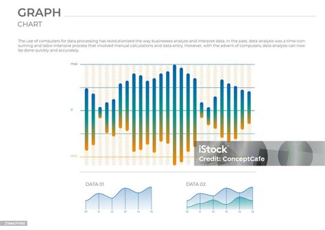 Analysis Business Data Charts Vector Data Illustration Stock