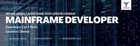 Tulsi Virani On Linkedin Mainframejobs Chennaihiring Itcareers Cobol Jcl Hiring Future