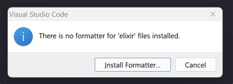 Vscode Plugin Stopped Being Registered As Elixir Formatter Questions