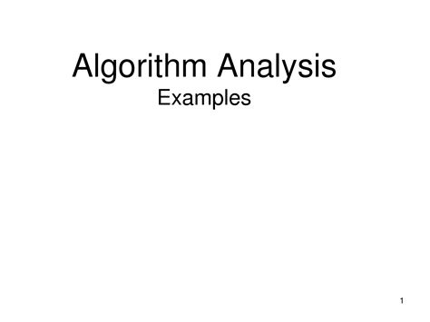 Solution Algorithm Analysis Examples Studypool
