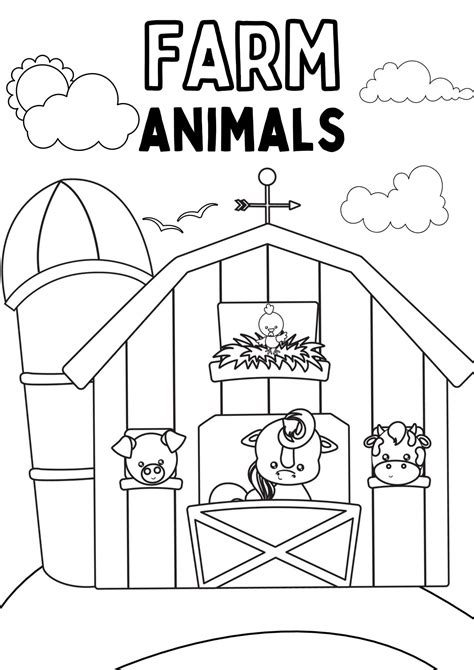 🌈 แบ่งปัน ใบงานระบายสี Farm รวมใบงาน น้องหนูเก่งอังกฤษ