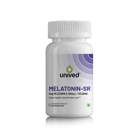 Unived Melatonin Sr 5mg Slow Release Melatonin Supplement 50