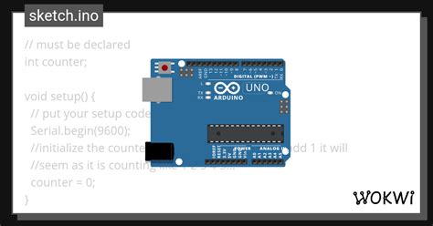 Counter Wokwi Esp32 Stm32 Arduino Simulator