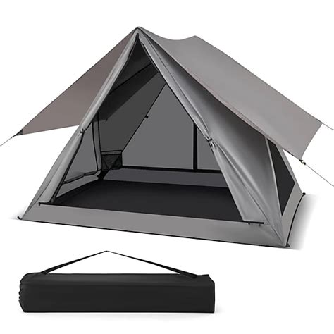 Costway 2 3 People Instant Pop Up Camping Tent 360 One Way See Through