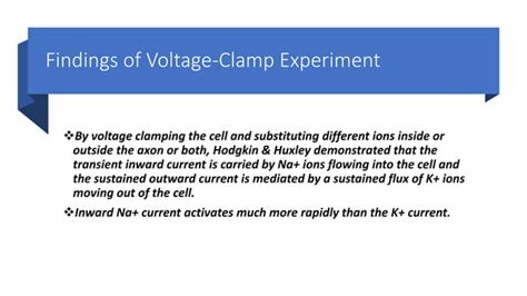 Voltage Clamp Experiment Pdf Chemistry Science