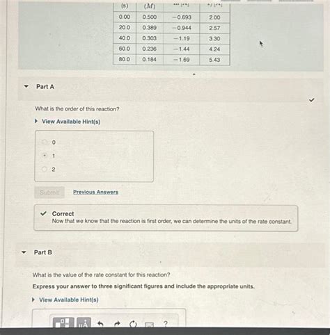Part B Consider The Second Order Reaction HI G H Chegg Com