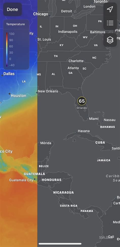 weather app temperature map not loading r iphone