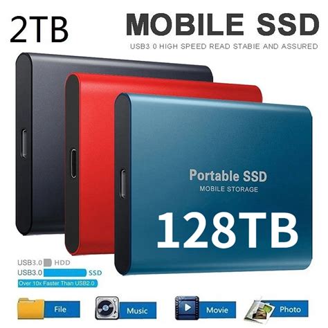 고속 외장 하드 드라이브 2테라 4테라 8테라 Usb31 Ssd 인치 휴대용 16테라 티몬