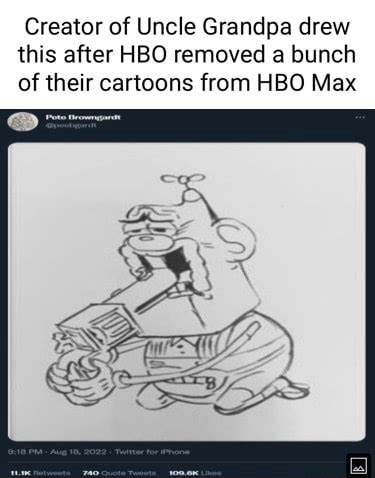 Creator Of Uncle Grandpa Drew This After Hbo Removed A Bunch Of Their