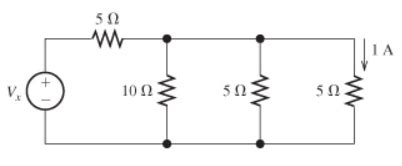 Solved Use Ohm S Law KVL And KCL To Find Vx Express Your Chegg Com