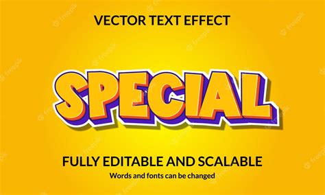Premium Vector Special Editable 3d Text Style Effect