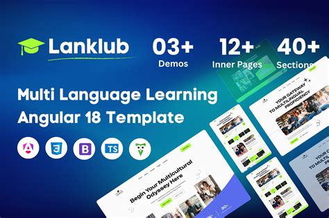 Lanklub Multi Language Learning Angular Template