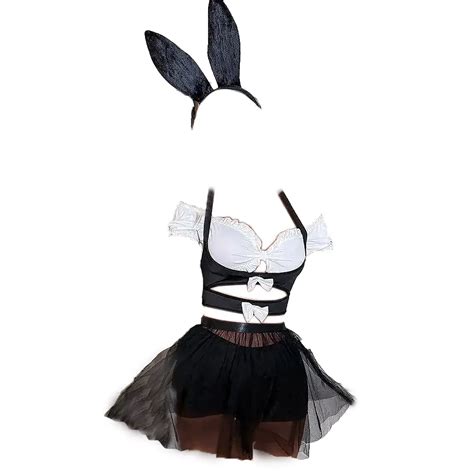 کاستوم خرگوشی 5 تیکه سکسی لباس خواب فانتزی خرگوشی لبسی