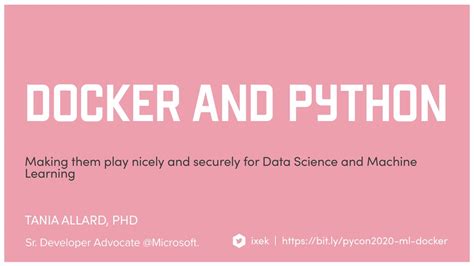 Docker And Python Making Them Play Nicely And Securely For Data
