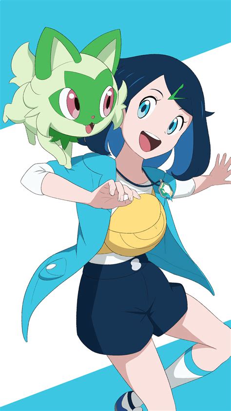 Sprigatito And Liko Pokemon And 2 More Drawn By Akaonivirtualakaoni