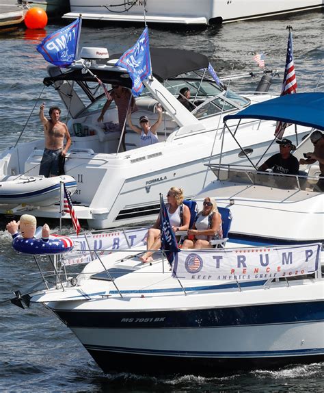 Trump Boat Parade Splashes Along Massachusetts Shore