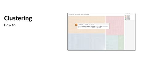Clustering How To Get Ranges